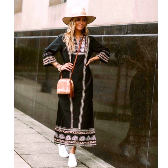 Souk Indigo | Dresses | Souk Indigo Caftan Maxi Dress | Poshmark